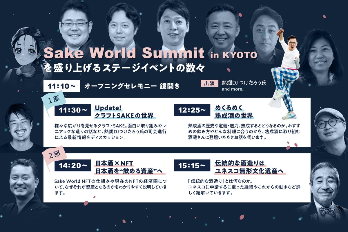 2024年3月30日（土）に関西最大級の日本酒の祭典 「Sake World Summit in KYOTO」が開催決定！ | Sake World