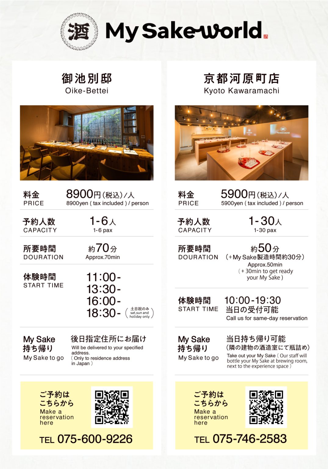 【My Sake World 京都河原町店】日本酒をブレンドして楽しむ、新感覚SAKE空間！ | Sake World